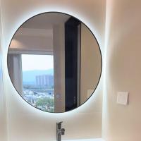 China Smart Frameless Bathroom LED Mirror For Washroom Minimalist Style Anti Fog 800mm for sale
