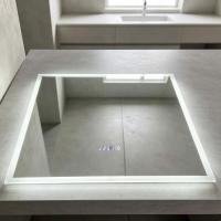 China Round Illuminated Demister Vanity Bathroom LED Mirror Antifog For Restroom for sale