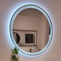 China Copper Free Glass Backlit Bathroom LED Mirror Smart Defog Timing Function 600mm for sale