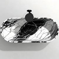 China 1500mm Double Slipper Stone Freestanding Bathtub Designer Marble for sale