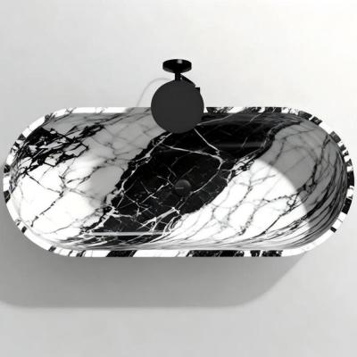 China 1500mm Double Slipper Stone Freestanding Bathtub Designer Marble for sale