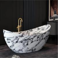 China 1500mm Double Slipper Stone Freestanding Bathtub Designer Marble for sale