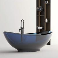 China ODM Bathroom Matte Solid Surface Bathtub Free Standing Luxury Stone Resin Shower for sale