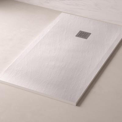 China ODM Stone Texture Solid Surface Shower Base Tray 60 x 32 For Modern Bathroom for sale