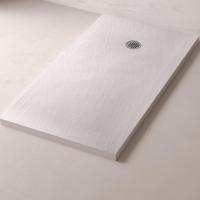 China Bespoke Stone Effect Solid Surface Shower Tray 1400 X 700 Black Beige for sale