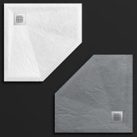 China Modern Linear Drain Solid Surface Shower Tray 1600 X 700 For Contemporary Bathroom for sale
