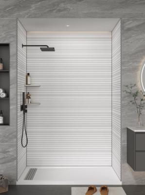 China Horizontal Bathroom Solid Surface Shower Wall Panels Surround For Shower ODM for sale