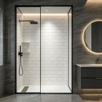 China Brick Layout Subway Solid Shower Panels Waterproof Bathroom Tub Wall for sale