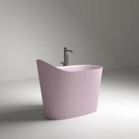 China Bathroom Petite Freestanding Solid Surface Bathtub Deep Soaking Anti Scratch for sale