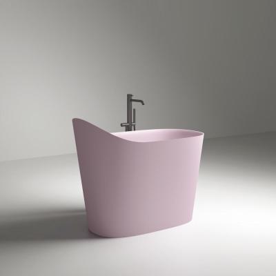 China Bathroom Petite Freestanding Solid Surface Bathtub Deep Soaking Anti Scratch for sale