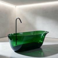 China Residential Freestanding Stone Resin Bathtub 48 Inch Stainproof for sale
