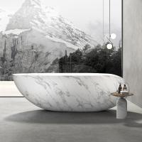 China Solid Stone Soaking Tub for Luxury Villa & Hotel Bathroom for sale