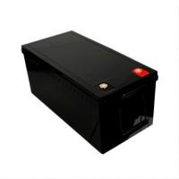 China Enviromental Friendly High Output Power 12.8V 220AH Matt Black  With  BYD  Cell  LifeP04  Lithium  Battery For RV for sale