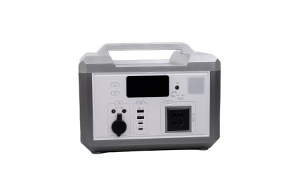 China Silver Shell Ultra Output Power 600W EU Adapter Charging Power Bank With LCD Displays Screen For Outdoor RV Camping for sale