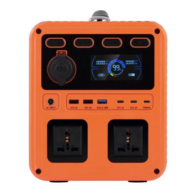 China IP61 High Output Power DC 13V 1200W AC Switch QC3.0 Portable Power Generator With Two Way Inverter For Home Backup for sale