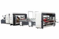 China Full automatic carton folder gluer and stitcher inline machine for sale
