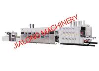 China Full automatic high speed flexo  printing slotting rotary die cutting inline folder gluer strapping machine for sale