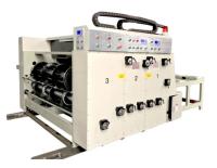 China JLC semi automatic Chain feeding flexo printer slotter rotary die cutter machine for sale