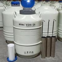 China Aluminum Alloy 20L Nitrogen Thermos for Biological Specimen Storage and Insemination for sale