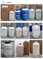 China 20L Aluminum Alloy Cryogenic Tank with 3/6 Canisters and Leather Protective Cover for sale