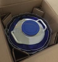 China Resistant Bumps 3L Veterinary Nitrogen Liquid Cell Tank with Type Aviation Aluminum for sale