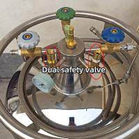 China Direct 50/100 Liter Autoboosting Liquid Nitrogen Storage Tank Made of Stainless Steel for sale