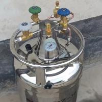 China wholesale liquid nitrogen storage tank Good Price Stainless Steel LN2 dewar gas tank 50liter YDZ30 for sale