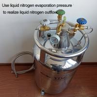 China Self-Pressurized 50L Stainless Steel Liquid Nitrogen Vessel for Storage and Transport for sale