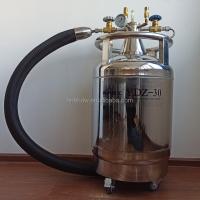 China dewar Stainless Steel Liquid Nitrogen Refill Tank, with self-pressurized liquid nitrogen makes LN2 discharge safe and simple for sale