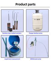 China liquid nitrogen pump withdrawal device filling small dewar ln2 for sale