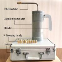 China liquid nitrogen cryogenic gun LN2 tank container with cooling cryopen cryospray equipment for Sun spots removal for sale