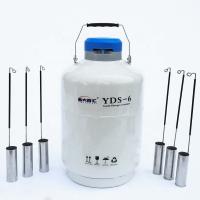 China Lightweight Aluminum Farm YDS/6 Liquid Nitrogen Dewar Nitrogen Tank for Semen for sale