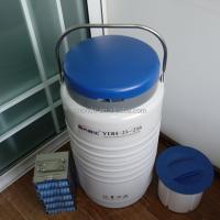 China frozen embryos cryogenic vapor liquid nitrogen 6liter 80mm semen dry shipper YDH25 with rack for sale