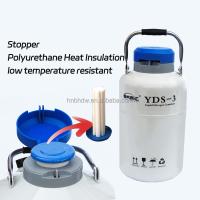 China cryogenic freezing specimens liquid nitrogen storage 47 liters YDS-47/127 with rack for farm frozen Semen for sale
