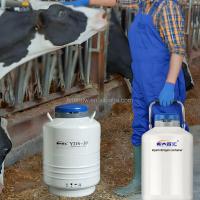China cryogenic freezing specimens liquid nitrogen storage 47 liters YDS-47/127 with rack for farm frozen Semen for sale