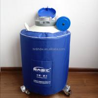 China Neck Plug Liquid Nitrogen Tank Trolley LN2 Transport Dewar Dolly with Caster Wheels for sale