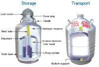 China Veterinary Husbandry Equipment 7KG Weight Narrow Caliber 10L Artificial Insemination Tank for sale