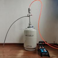 China veterinary liquid nitrogen pump ln2 tank for liquid nitrogen refilling for sale