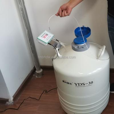 China alarma de nitrgeno lquido temperature monitor 35liter Liquid nitrogen container level alarm price for sale