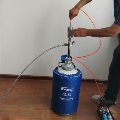 China Lab YDB Discharge Device nitrogen foot pump ln2 dispenser liquid transfer for Liquid nitrogen workstation for sale