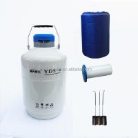 China Cattle insemination freezing 6/10liter liquid nitrogen tank azote liquide thermos for sale
