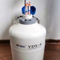 China Cattle insemination freezing 6/10liter liquid nitrogen tank azote liquide thermos for sale