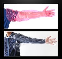 China hot sale  90cm farm use artificial Insemination disposable pe veterinary gloves for sale