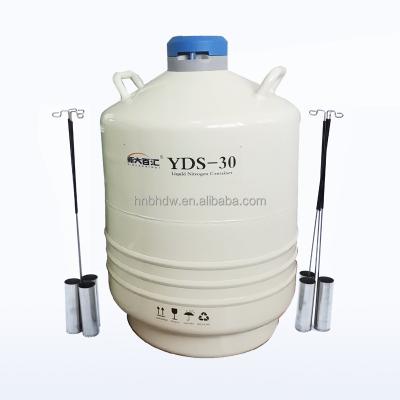China 30L Liquid Nitrogen Tank Perfect for Frozen Embryos and Animal Semen Storage Solutions for sale