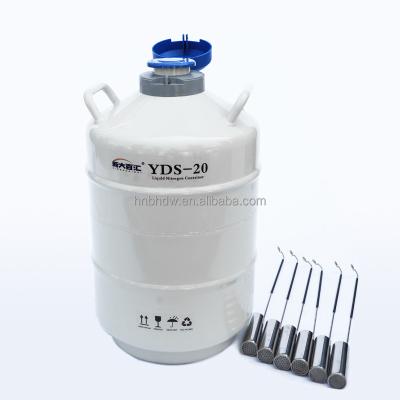 China Hotels and Other Name 20L Liquid Nitrogen Tank for Bovine Semen Preservation Storage for sale