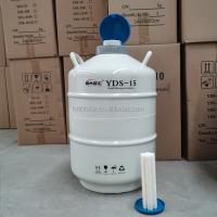 China 15L Semen Storage Liquid Nitrogen Tank with Aviation Aluminum and Plug Accessories for sale