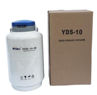 China Agricultural Industry cryogenic cabras semen storage YDS10 liquid nitrogen tank for sale