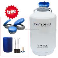 China liquid nitrogen dewar price YDS 6 liter semen shipping tank for sale