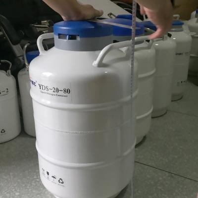 China Artificial Insemination Tank Nitrogen Container 30-80 Constructed from Aluminum Alloy for sale