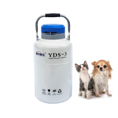 China Canine Fertility reproduction center frozen semen Services storage yds 3 liquid nitrogen tank for sale